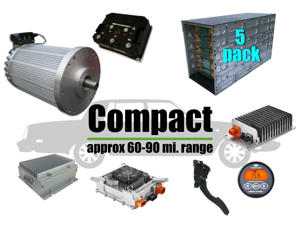 EV Conversion Kit for Compact Vehicles 26.5 kWh, 95-125V SYSTEM – ampREVOLT