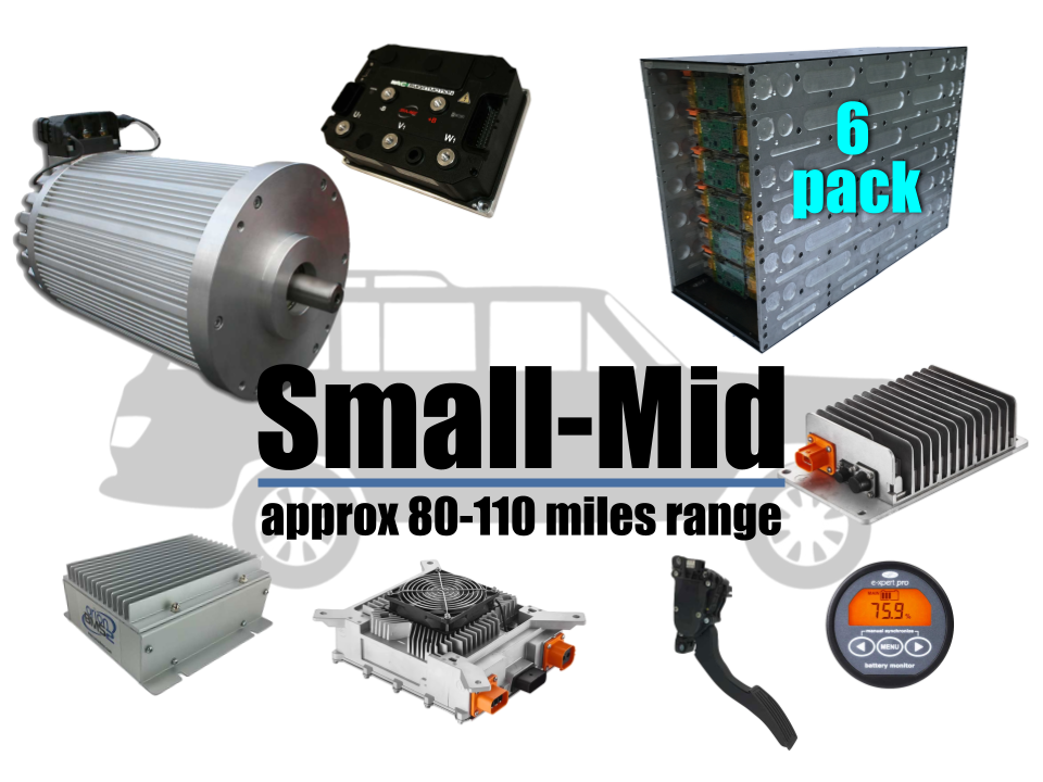 EV Conversion Kit for Small-Mid Vehicles, 31.8 KWH, 114-150V SYSTEM ...